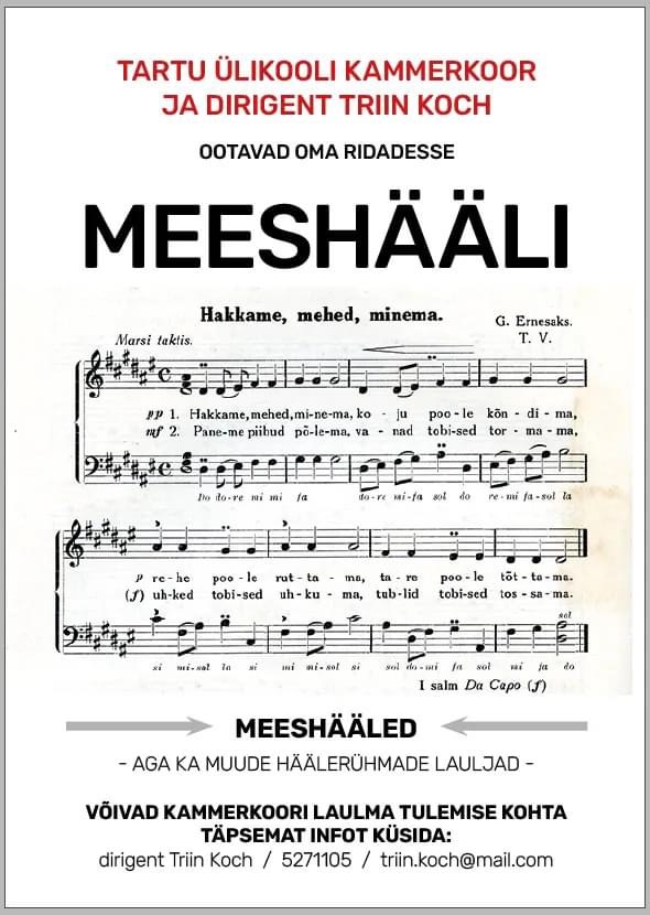 Ootame oma ridadesse MEESHÄÄLI - TYKK